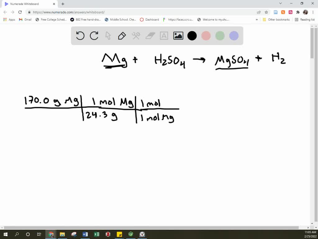 SOLVED: For an upcoming experiment, you make a fresh batch of magnesium ...