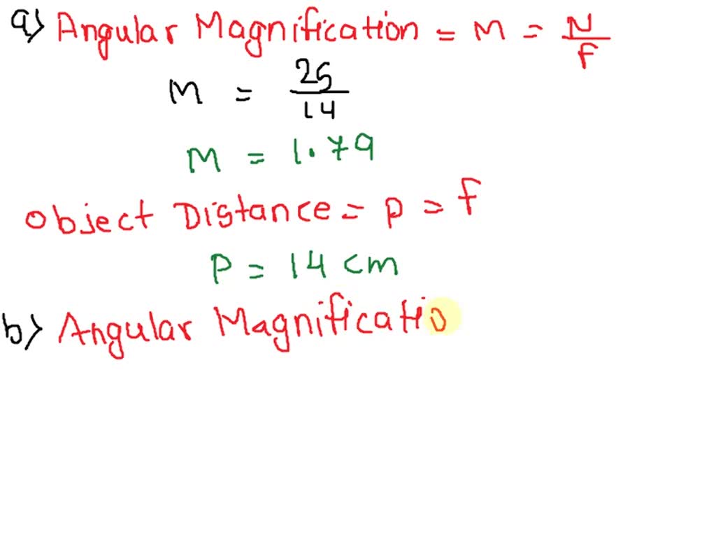 SOLVED: A magnifying glass is a single convex lens with a focal length ...