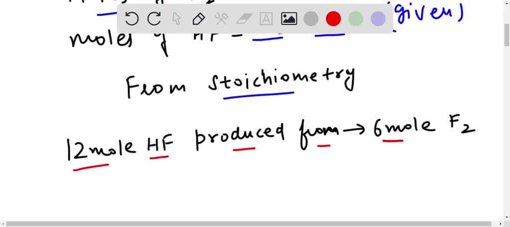 SOLVED: Consider the reaction of benzene with 6 molecules of fluorine ...