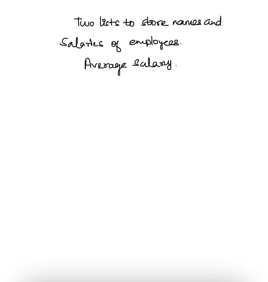 Solved Create The Following Program Using Python 1 Input A List Of Employee Names And 7083