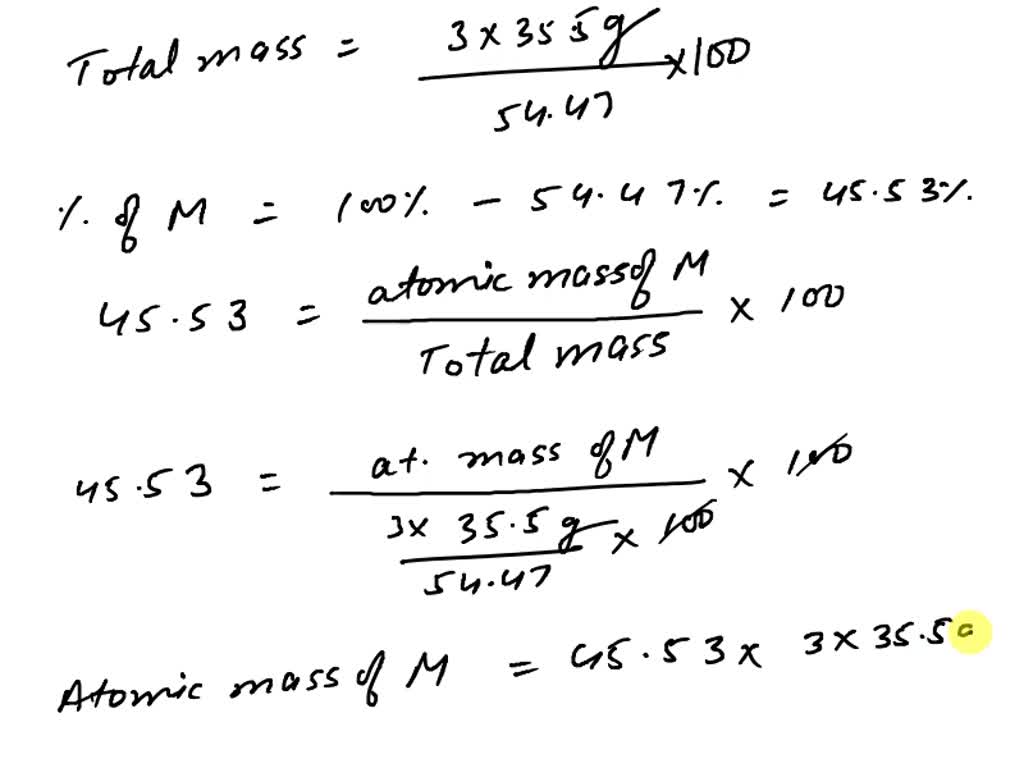 SOLVED: An ionic compound MX3 is prepared according to the following ...