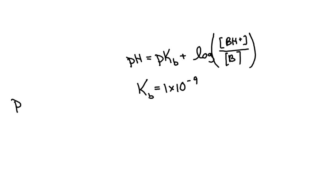 SOLVED: A buffer contains equal concentrations of a weak base, B, and its conjugate acid, BH+ ...