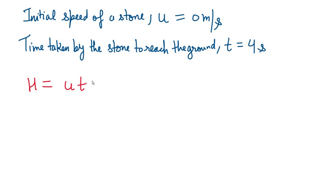 SOLVED: "A stone dropped from the top of the tower touches the ground ...