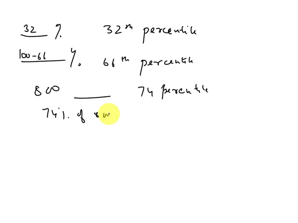 SOLVED: In general, 92% of the values in a data set lie at or below the ...