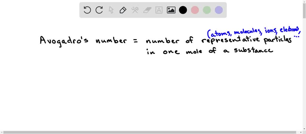 SOLVED: Avogadro's number can be used to interconvert between which two units? - grams - mol ...