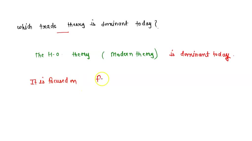 SOLVED: Which theory considers the income distribution effects of trade ...