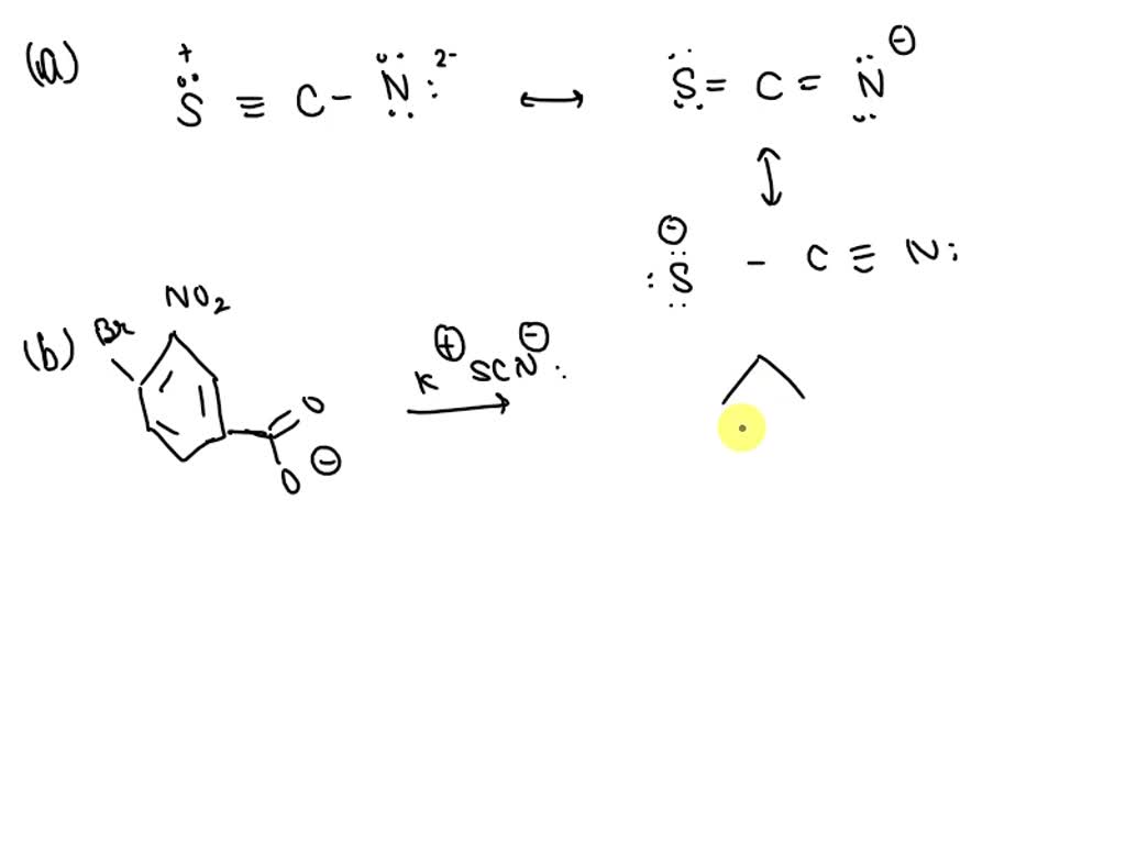 SOLVED: 1. Draw the three Lewis resonance structures that represent the thiocyanate ion. In this ...