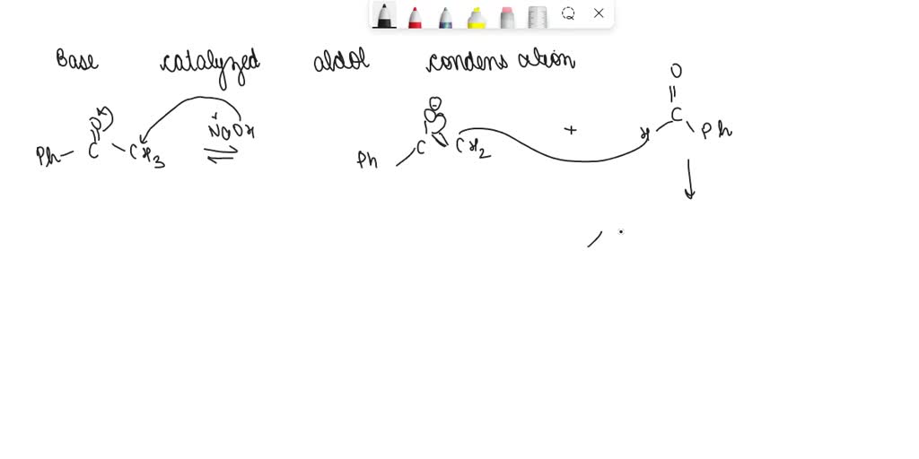 SOLVED: Draw the mechanism for base-catalyzed aldol condensation ...