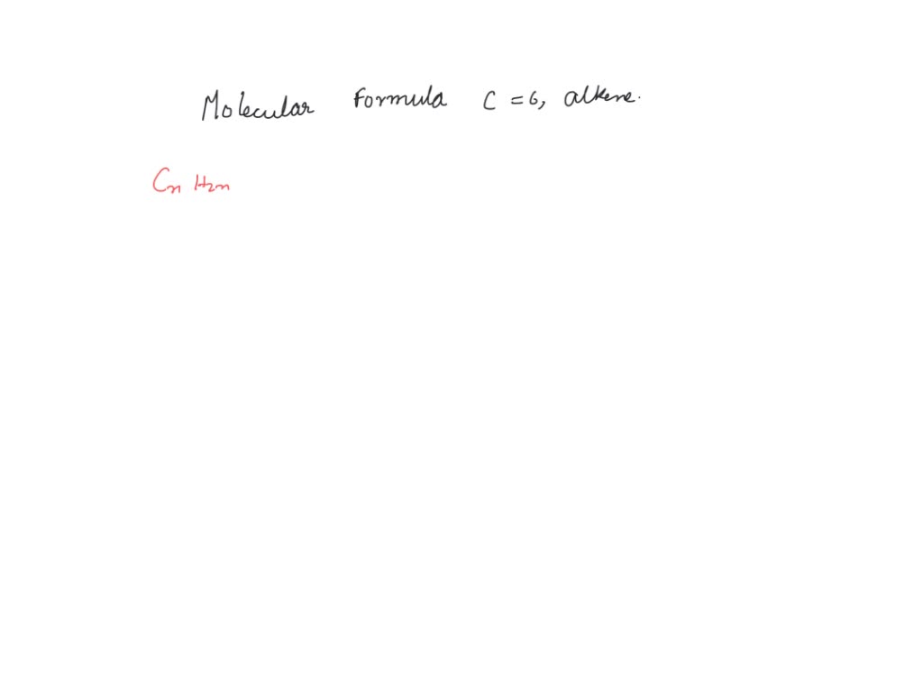 SOLVED: 47. What is the molecular formula of a straight-chain alkene ...