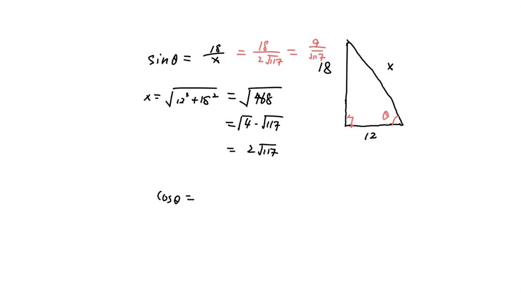 SOLVED: Find the exact values of the six trigonometric functions of the angle θ shown in the ...