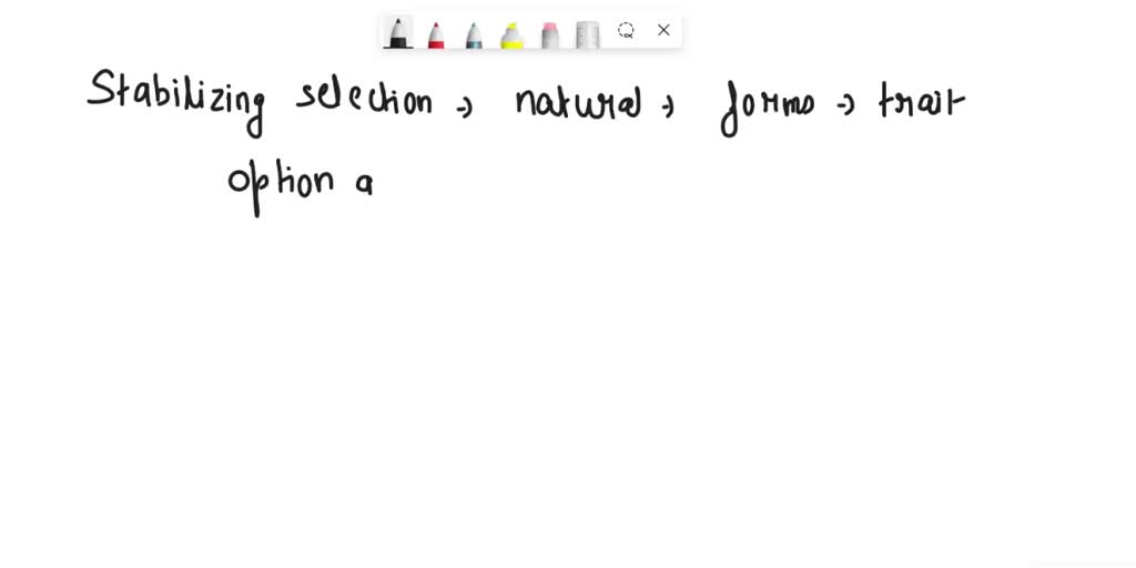 SOLVED: Match the pattern of natural selection with its best description. stabilizing disruptive ...
