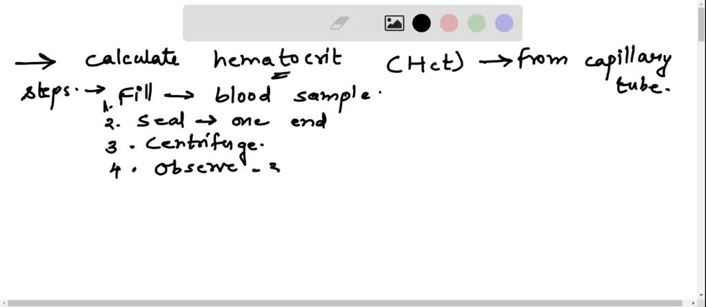 The Hematocrit (Hct) is the measurement of the packed red blood cells ...