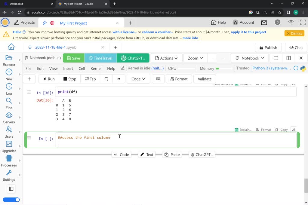 Solved Using The Loc Method Display All Rows After And Including Row 8 And The Tip Column
