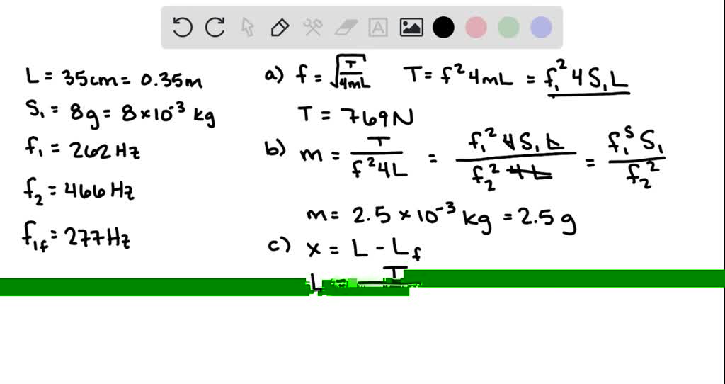 SOLVED: Music. You are designing a two-string instrument with metal ...