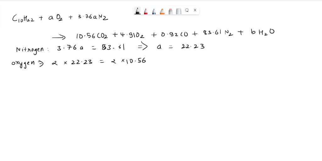 SOLVED: Texts: The fuel has the chemical formula C6H13OH. Calculate the ...