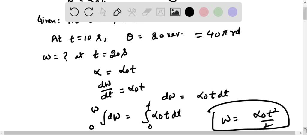 SOLVED: As steam is slowly injected into a turbine, the angular ...