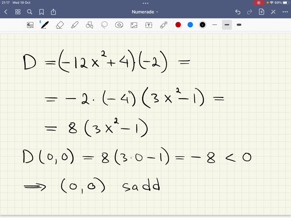 SOLVED: Find the local maximum and minimum values and saddle point(s ...
