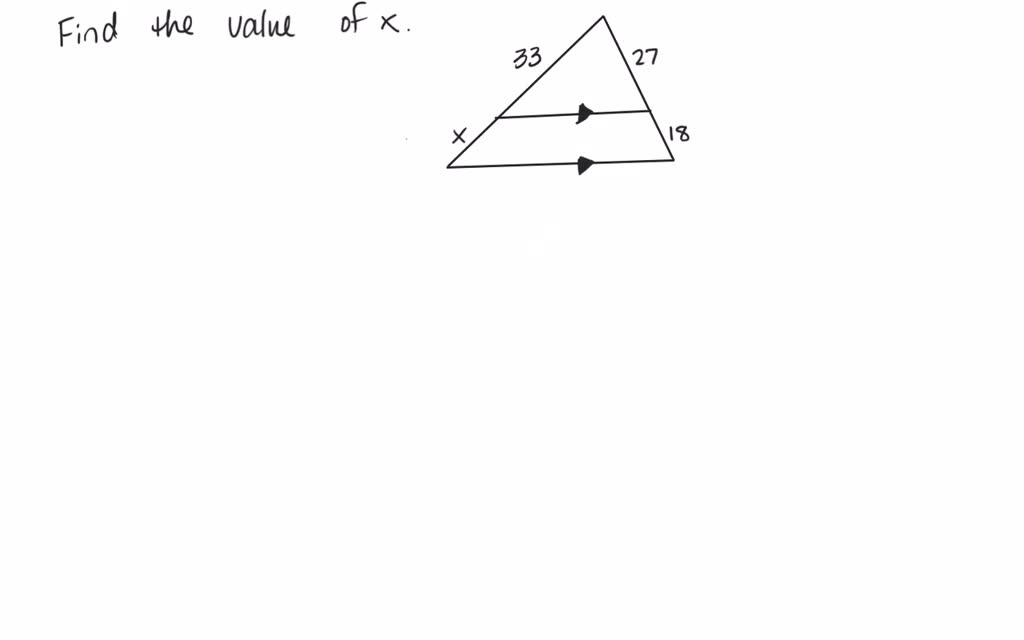SOLVED: 'Find the value of x in the figure below. 8.6.1.5 Find the value of xin the figure below ...