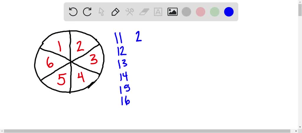 SOLVED: the given spinner is spun twice and the two number got are used ...