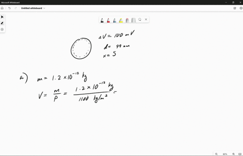 model of a red blood cell portrays the cell as a spherical capacitor a ...