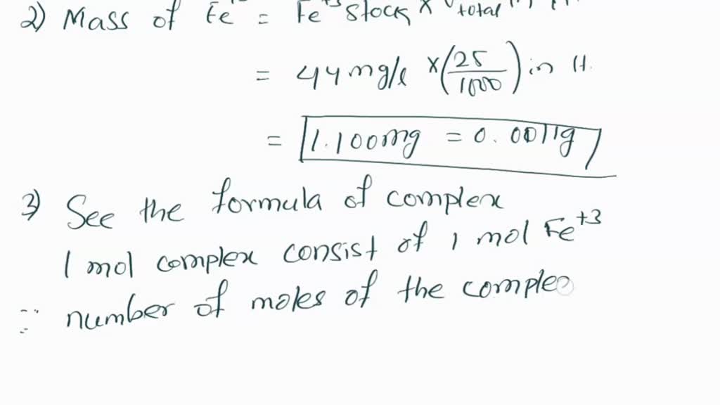 SOLVED: Given the following data, determine the % by mass of oxalate ...