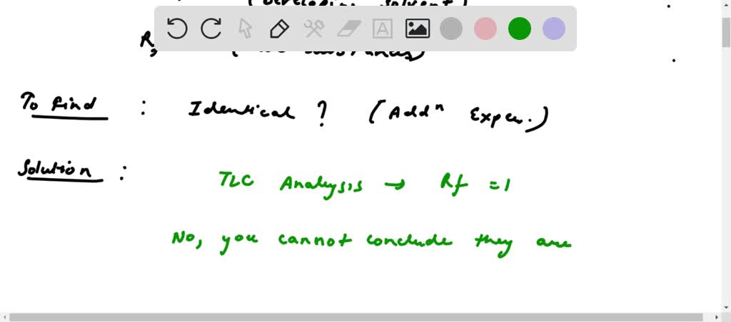 SOLVED: When 2-propanol was used as the developing solvent, two ...