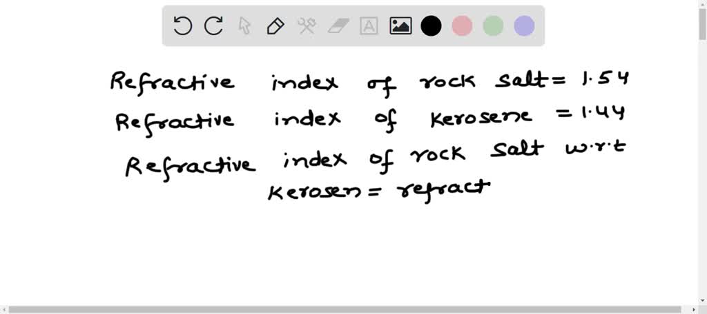 SOLVED: The refractive index of kerosene is 1.44 and the refractive ...