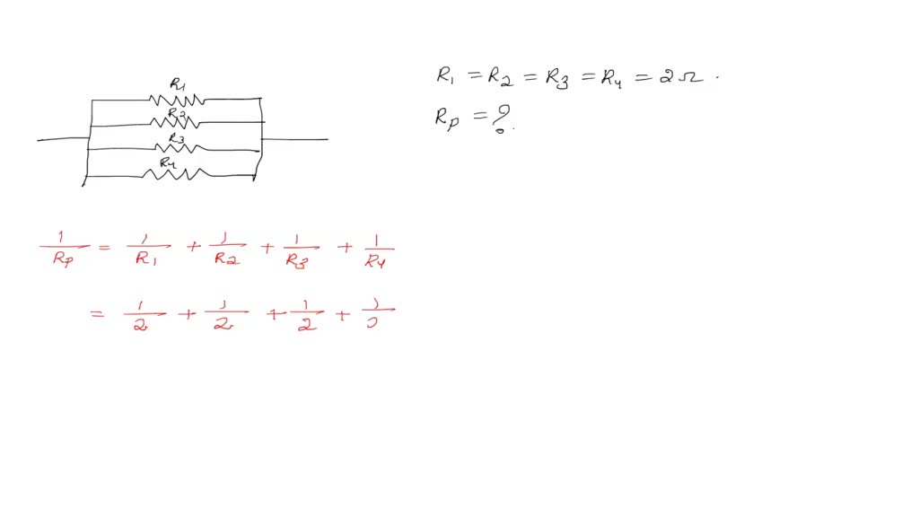 SOLVED: Two resistors of resistance 2 ohm and 4 ohm respectively, are connected in parallel ...