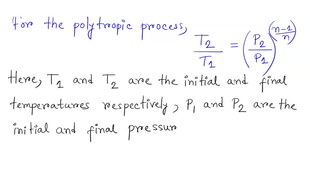 SOLVED: a 2 kg of air at 29.59 C underwent an polytropic process where ...