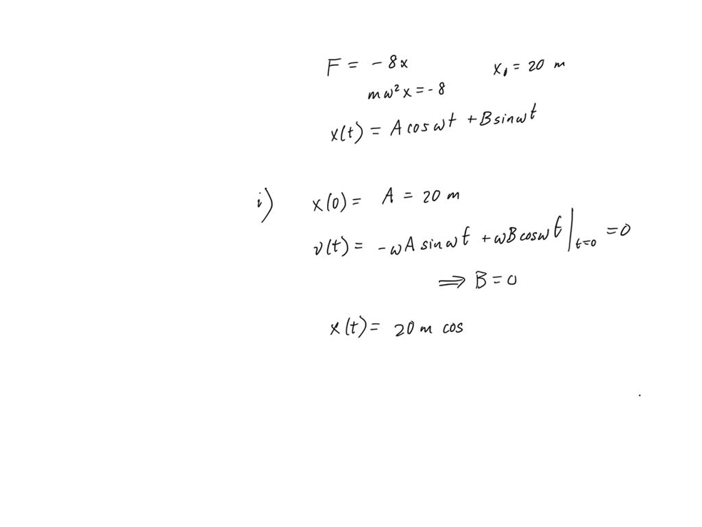 A Particle Of Mass 2 Kg Moves Along The X Axis Attracted Toward The