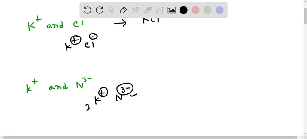 SOLVED: Write the formula for an ionic compound formed from the K+ ion and each additional ion ...