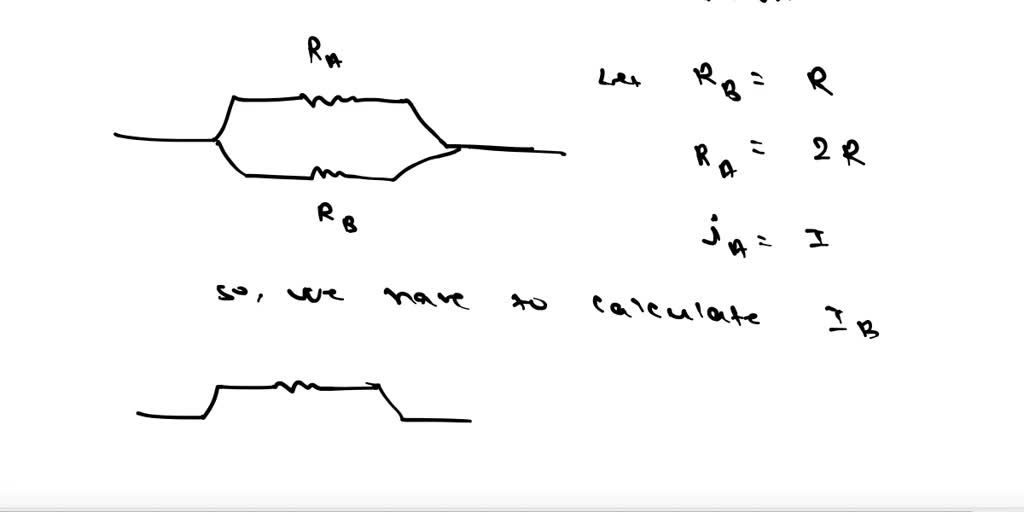 SOLVED: Two resistors A and Bare connected in parallel across a ...