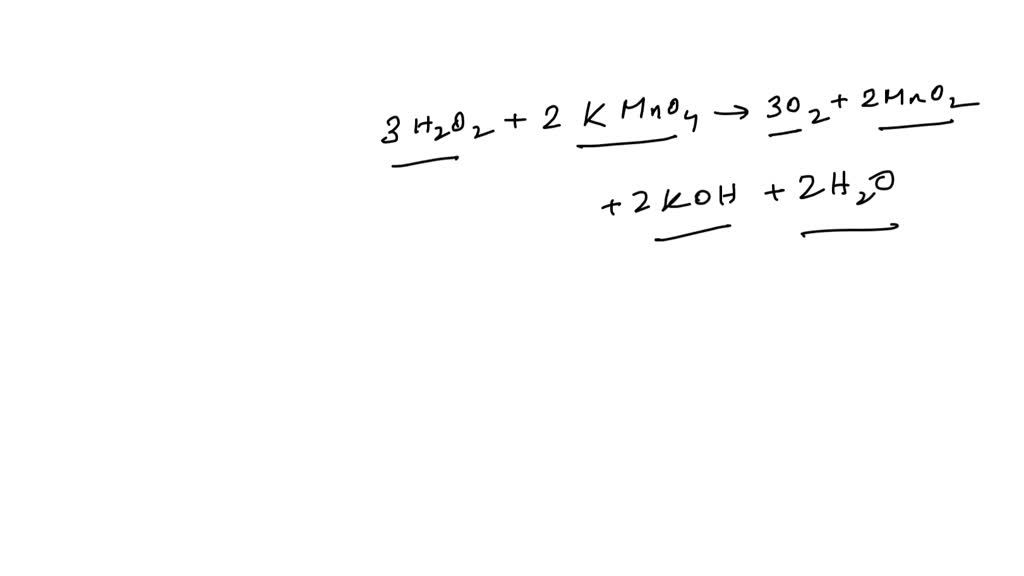 I had a rection of kmno4 in acidic medium with h2o2 and I got a brown ...