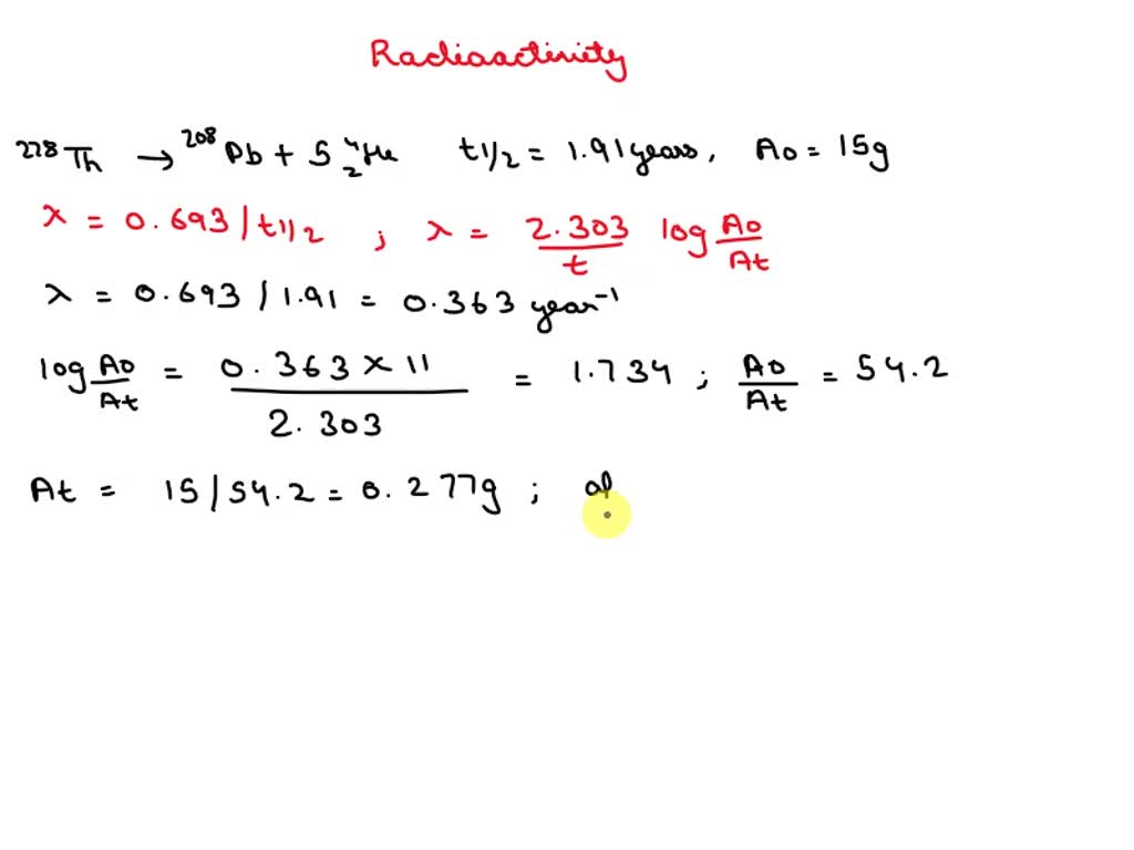 SOLVED: Radium 224 will undergo nuclear decay to eventually reach lead ...