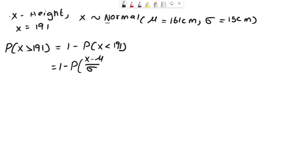 SOLVED: A set of high school student heights is normally distributed ...