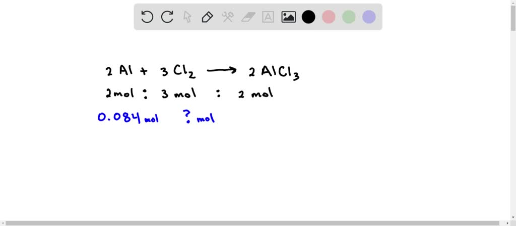 SOLVED: in the following reaction how many moles of Chlorine gas are ...