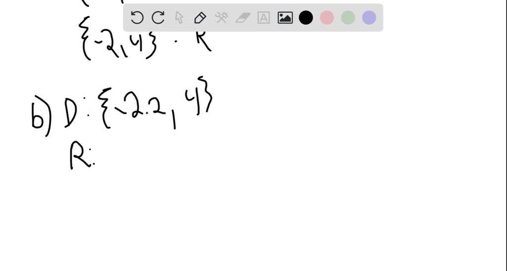 Solved: Determine The Domain And Range Of The Following Relations Using