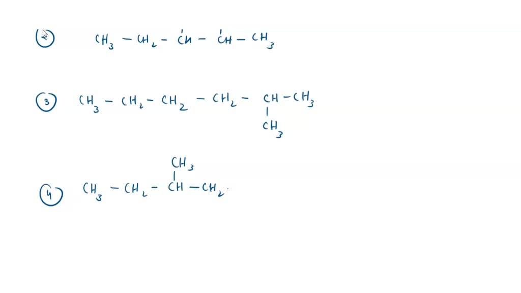 SOLVED: 1. Draw every constitutional isomer for the formula CoH14. Show ...