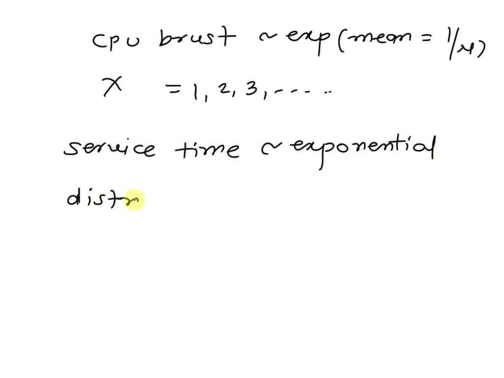 Solved Consider The Following Processes With The Given Cpu And I O Burst Times Assume That Cpu