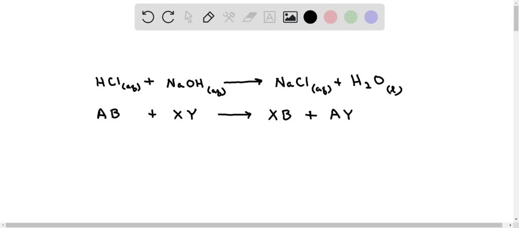 SOLVED: Which of the following best describes the reaction NaNO3 + HCl ...