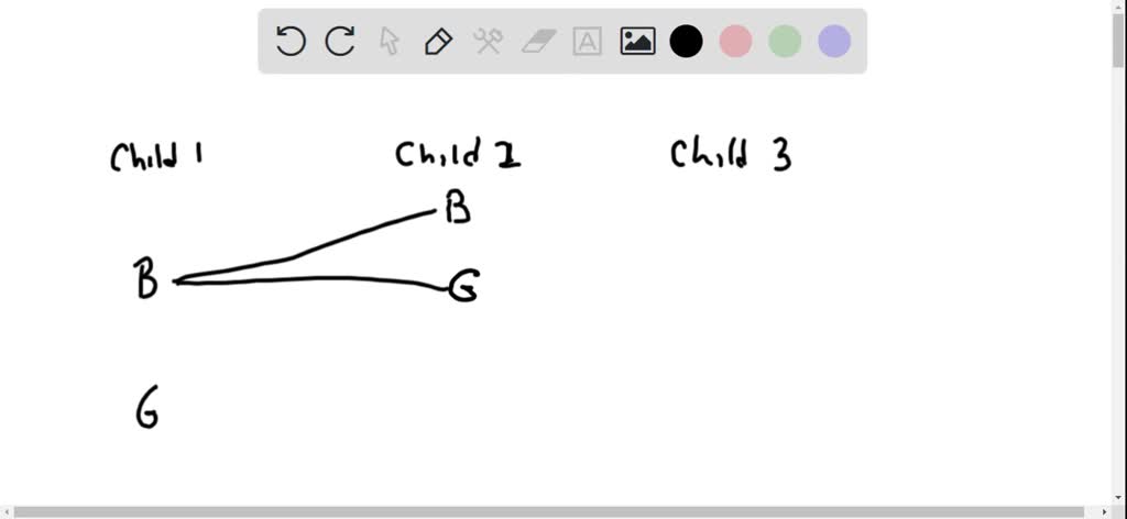 SOLVED: a family has 3 children. draw a tree diagram to show all ...