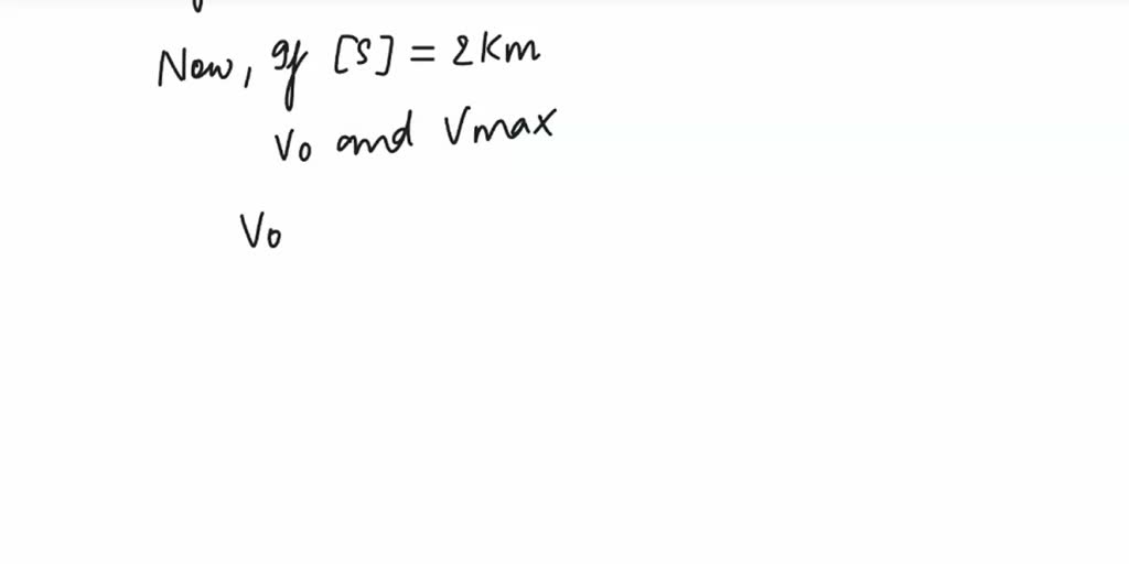 SOLVED: Given the Michaelis-Menten equation: Vmax [S] Km [S] Vo Km is ...