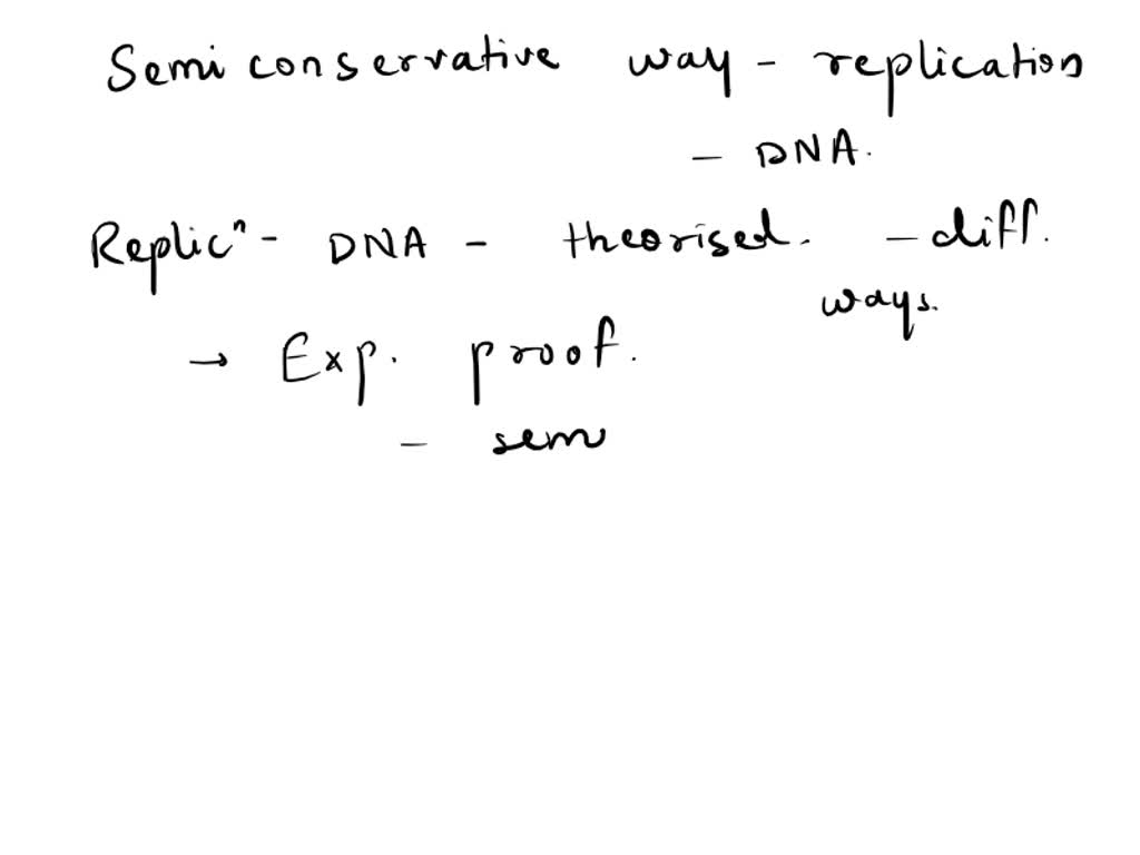 SOLVED: Semiconservative replication of DNA means Multiple Choice ...