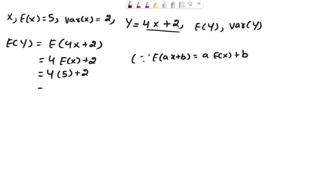 Solved 4 10 Points For Two Random Variables X And Y If E X 1 E X2 2 E Y 2 E Y2