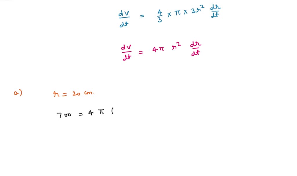SOLVED: 'Opebbs Rutks Aror LCk10 26.014 spherical balloon is infiated ...