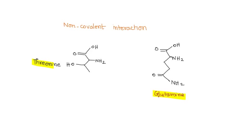 SOLVED: What type of noncovalent interaction occurs between the ...