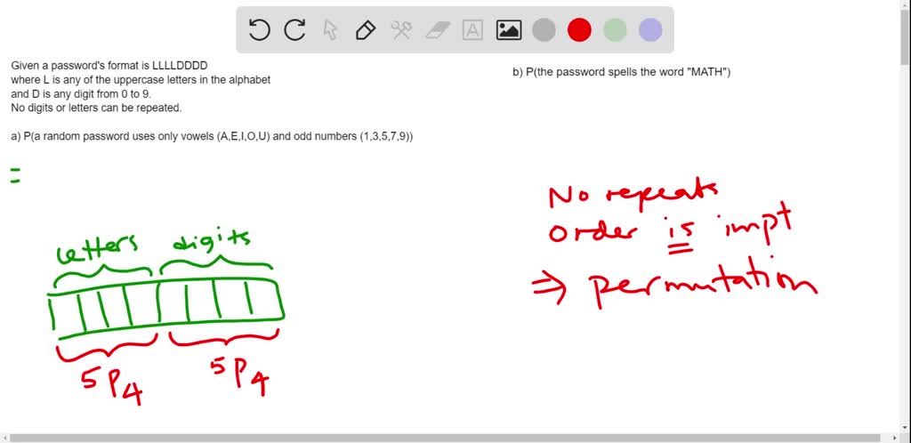 SOLVED: A password has to use the following format: LDDDDLLL, where L ...