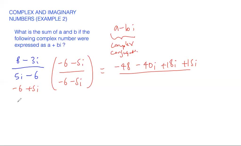 complex and imaginary numbers | Numerade