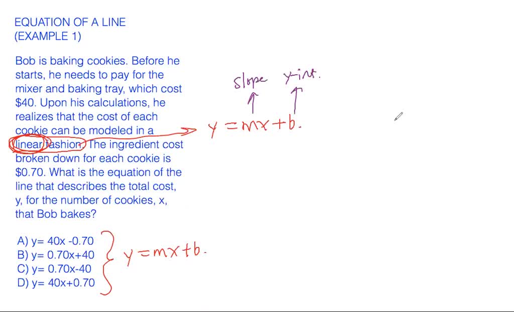equation of a line | Numerade