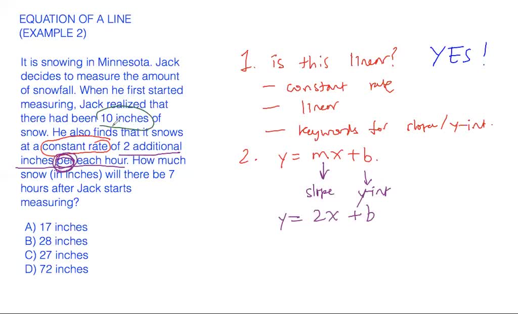 equation of a line | Numerade